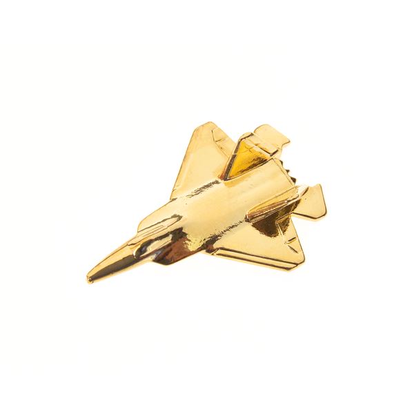 F22 Lockheed Raptor Pin Badge, gold | Pilot Shop